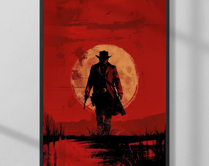 Arthur Morgan Gaming Poster | A3 | Wall Art | Home Decor | Movies, TV ...