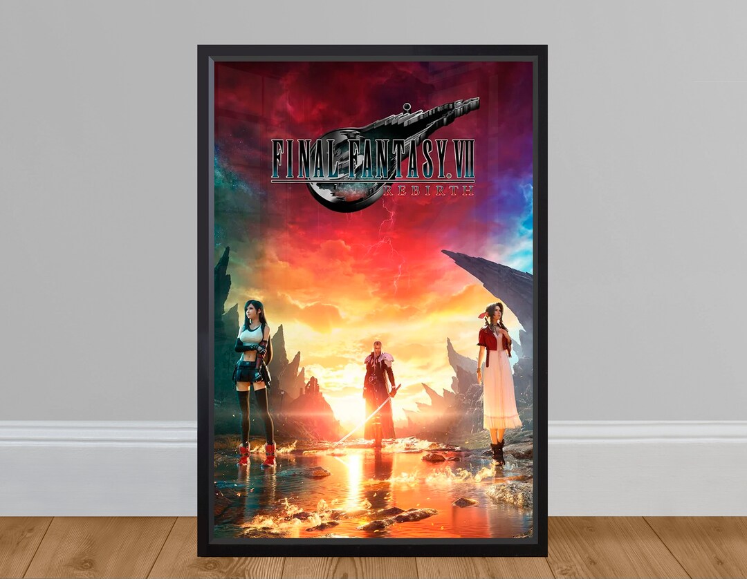 Final Fantasy VII Rebirth Gaming Poster Tifa or Cloud Styles A3 Wall ...