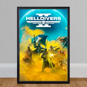 FRAMED Helldivers II Gaming Poster A3 Multiple Options - Etsy