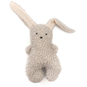 Fluffy Bunny Soft Toy With Sleeping Bag, Cuddly Rabbit Stuffed Plushie ...