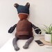 Grumpy Frog Artisan Toy, Chubby Toad Art Doll in Tweed Jacket, Whimsy ...