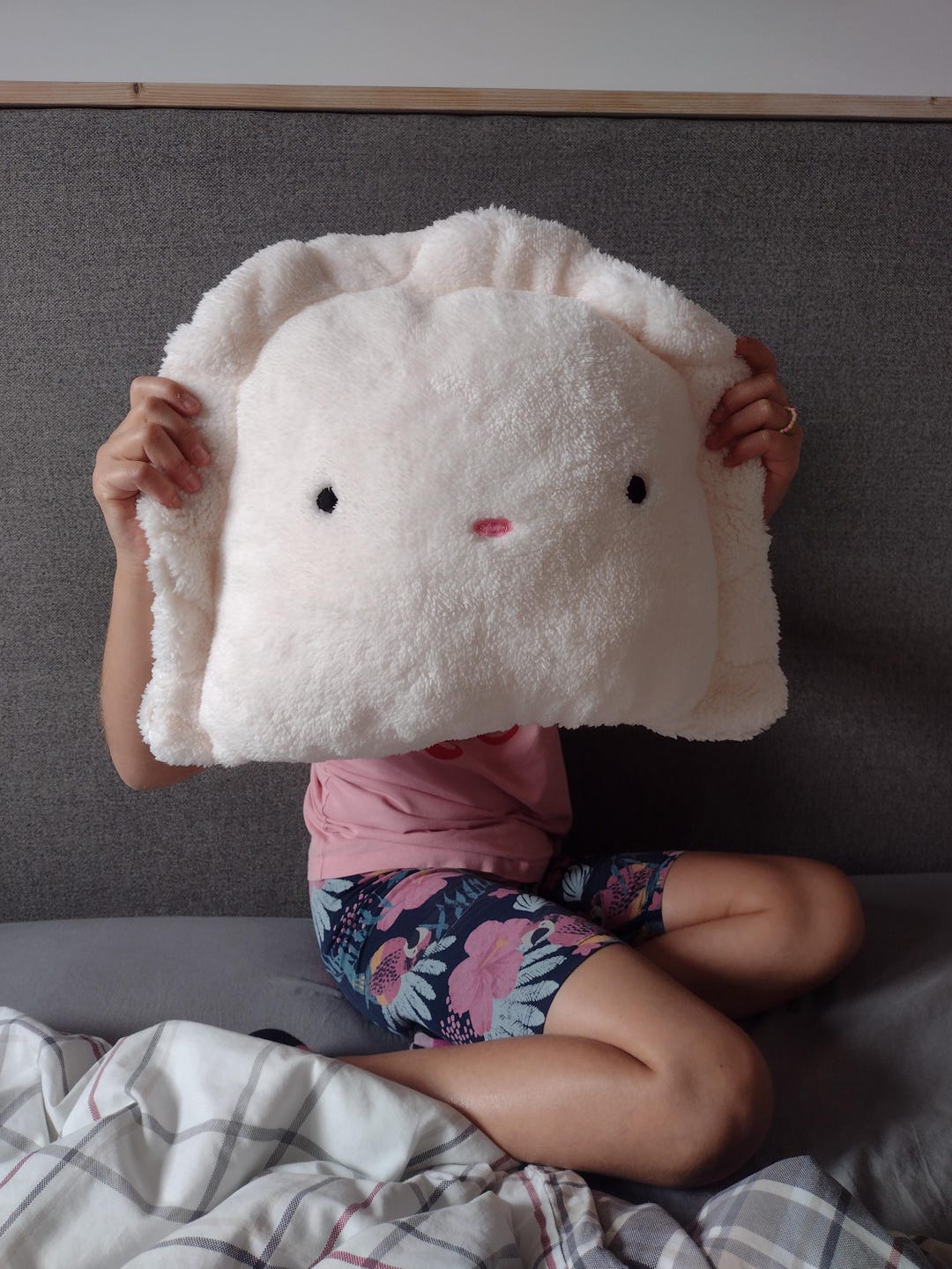 Plush Mandu Squishy Cushion, Large Dumpling Soft Toy, Momo Decorative ...