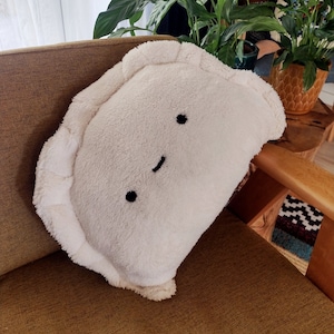 Large Dumpling Squishy Cushion, Hug Me Plush Dim Sum Soft Toy ...