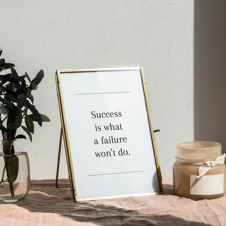 Success Posters, Success Wall Art Inspirational Quotes, Successful ...