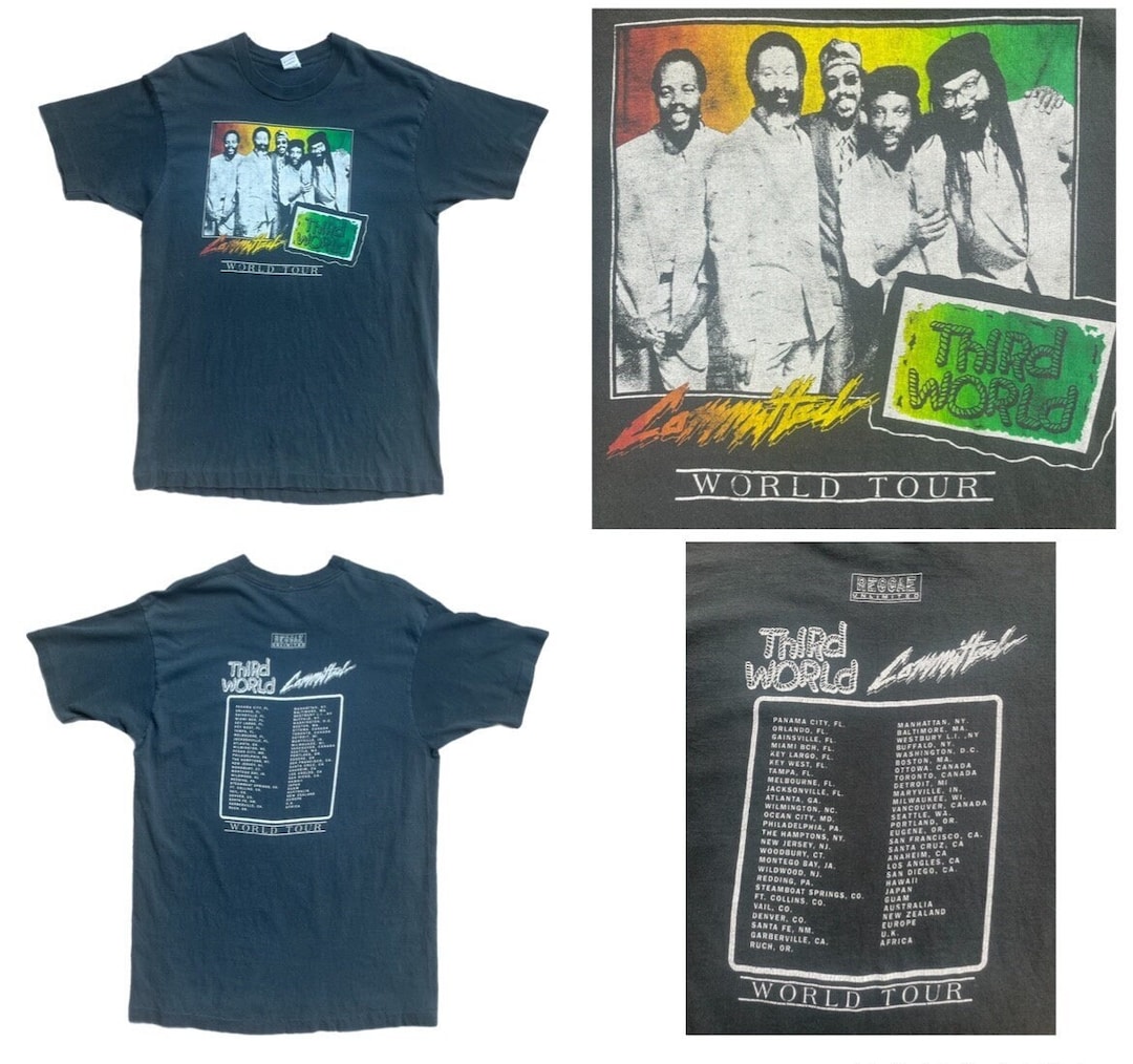 Vintage Third World Reggae T Shirt / 1992 Committed World Tour Band Tee ...