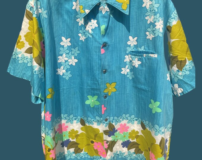1960s Kamehameha Vintage Hawaiian Aloha Shirt / Made in Hawaii ...