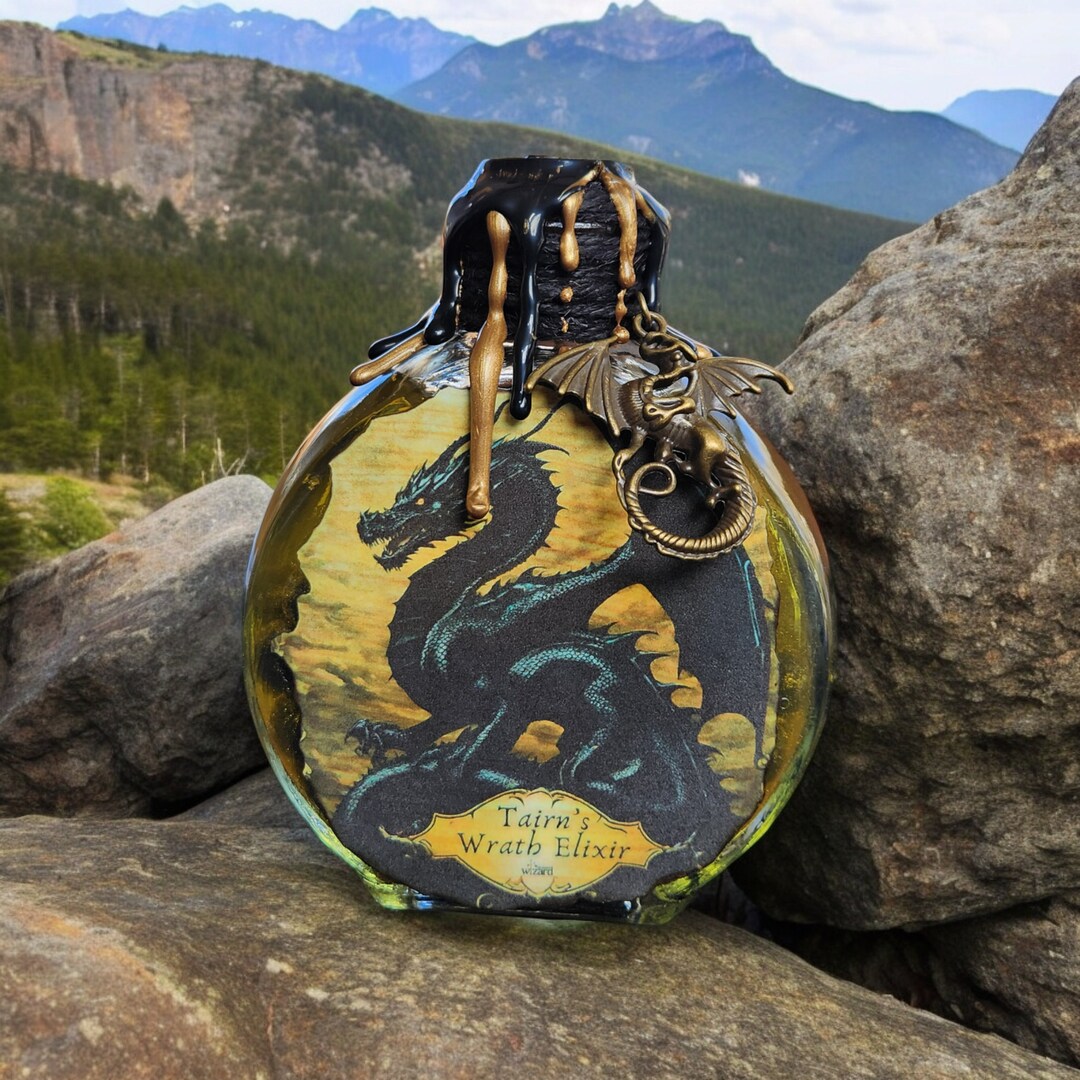Tairn's Wrath Elixir Fourth Wing Potion Bottle - Etsy