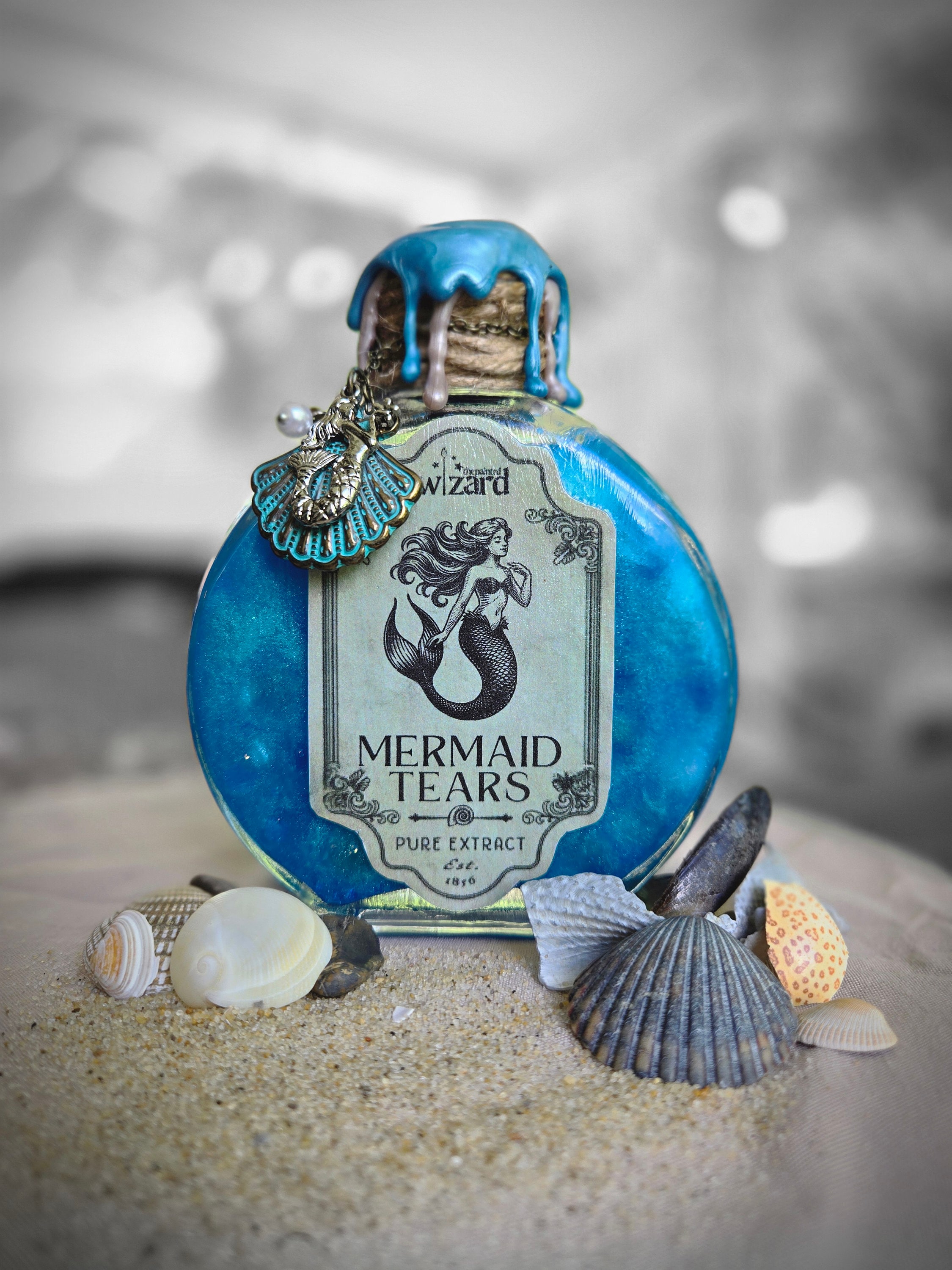 Mermaid Tears Potion Fantasy Potion Bottle Ocean Potion - Etsy