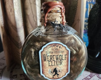 Hybrid Werewolf Vampire Blood Potion Bottle Decor - Etsy