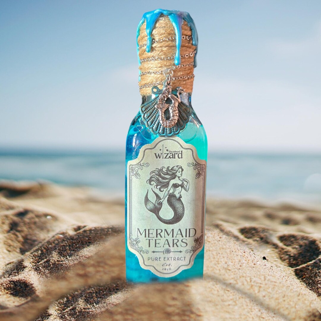 Mermaid Tears Potion Fantasy Potion Bottle Ocean Potion - Etsy
