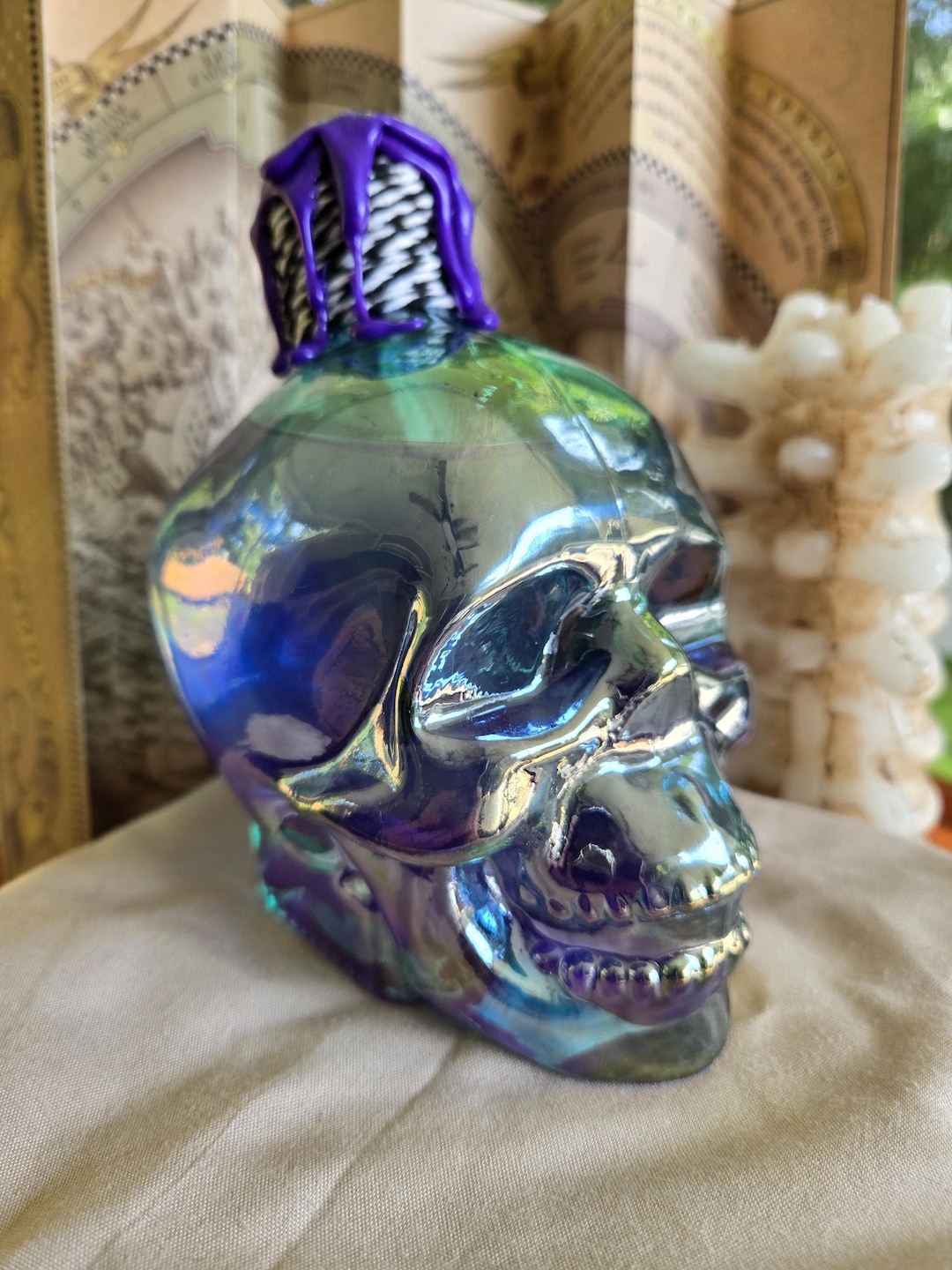 Electric Skull Potion Halloween Potion Skull Potion Sensory Bottle - Etsy