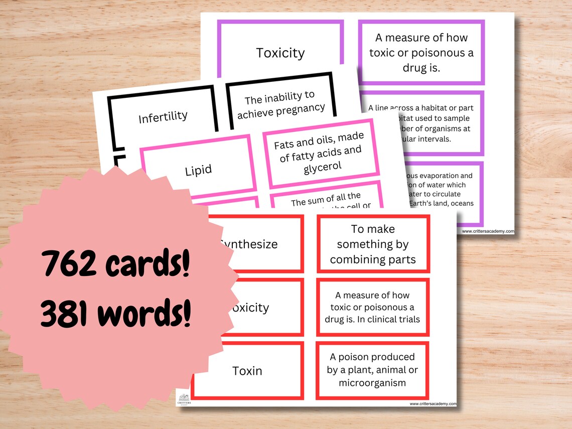Biology Flashcards | GCSE Biology | Key Words | Revision Notes | Class ...