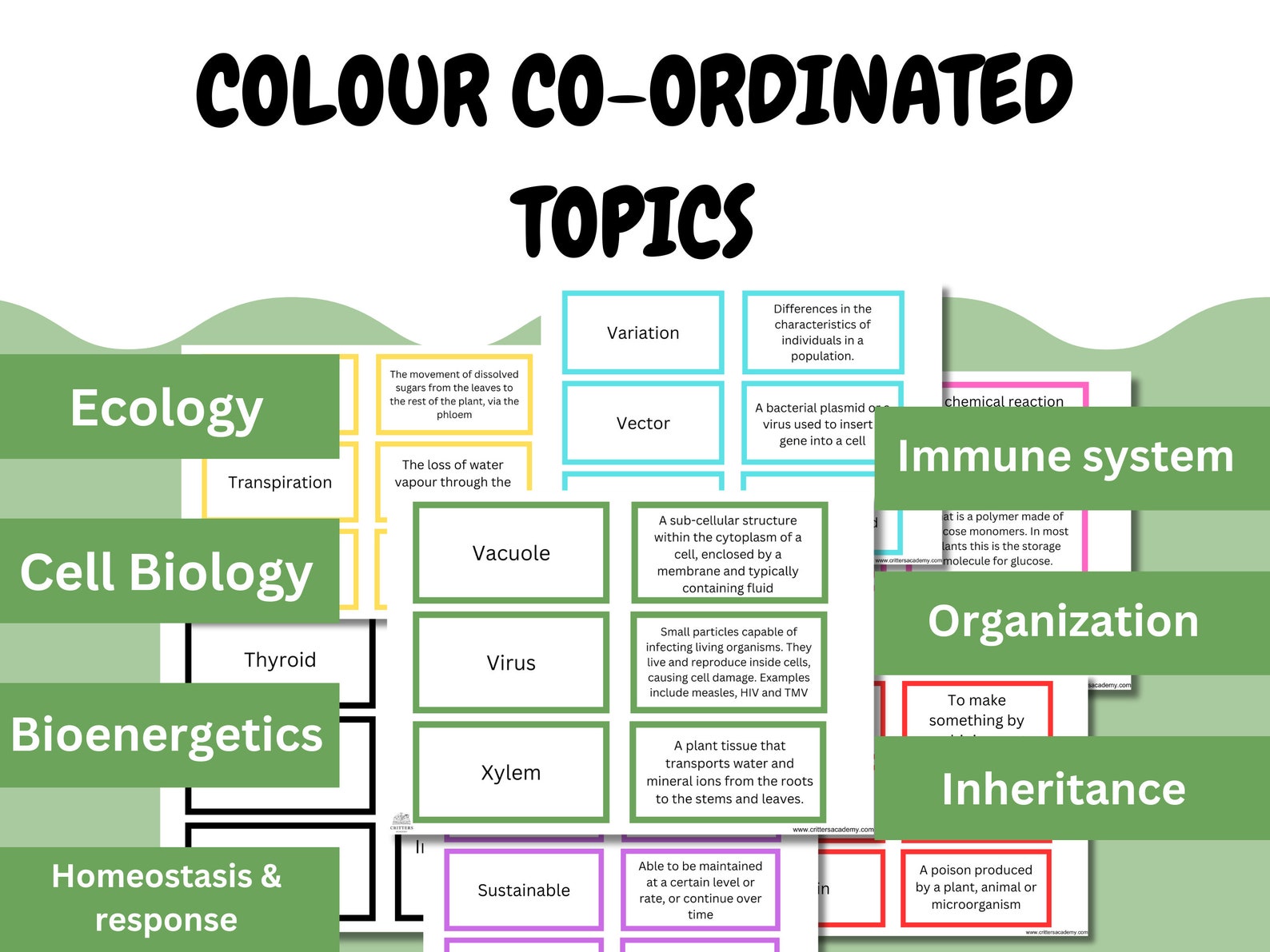 Biology Flashcards | GCSE Biology | Key Words | Revision Notes | Class ...