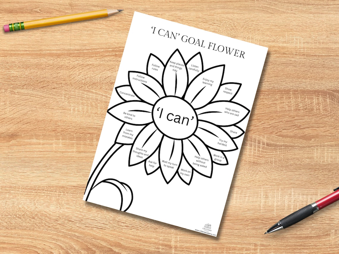 Children's Mental Health Colouring Activity | Affirmations | Goal ...