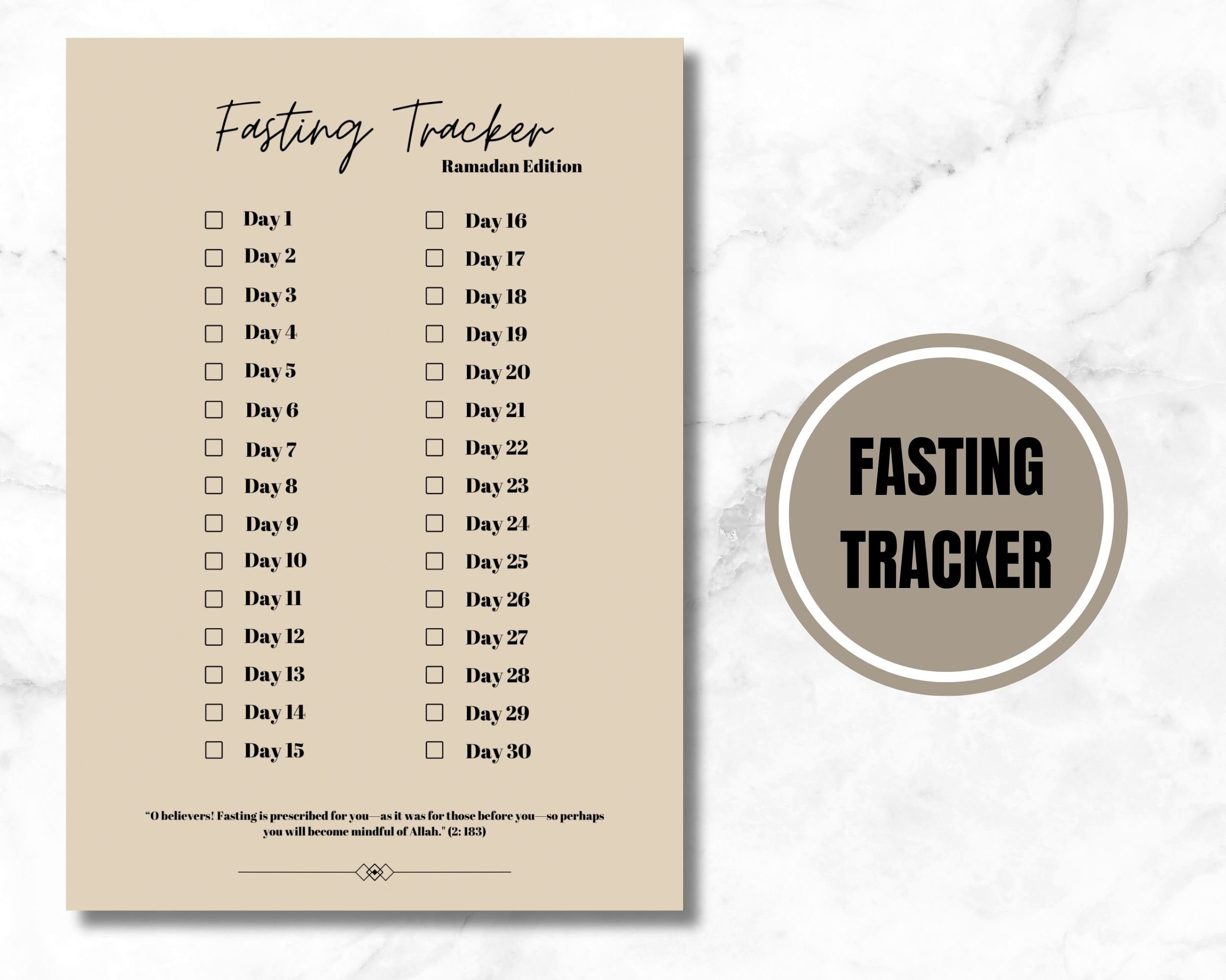 Ramadan Printable Habit Tracker Pack 2024 | Salah Tracker | Qur'an ...