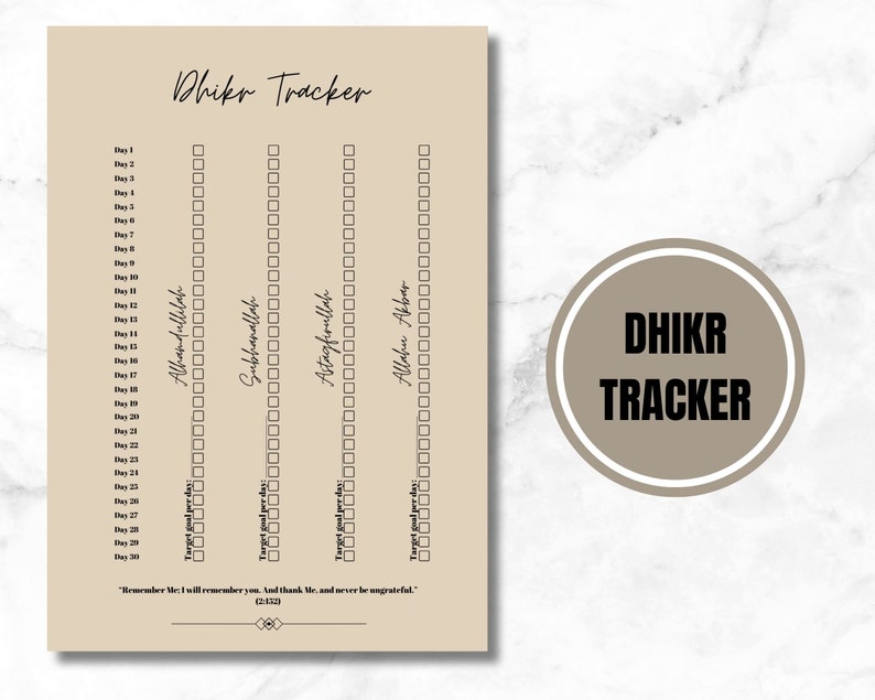 Ramadan Printable Habit Tracker Pack 2024 | Salah Tracker | Qur'an ...