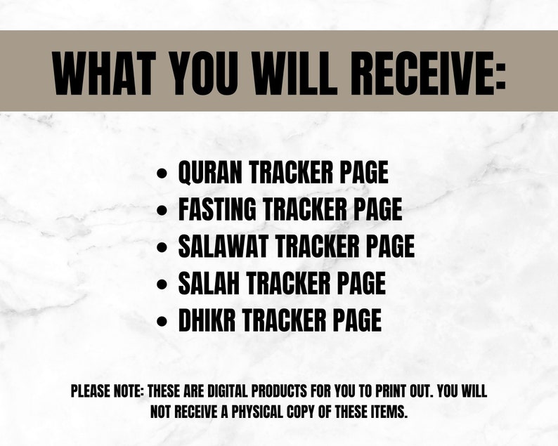 Ramadan Printable Habit Tracker Pack 2024 | Salah Tracker | Qur'an ...