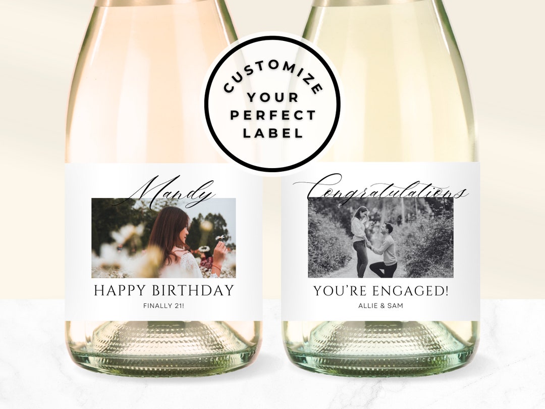Custom Photo Champagne Label, Custom Champagne Label, Champagne Labels ...