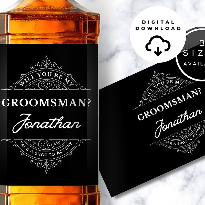 Groomsman Sticker - Etsy