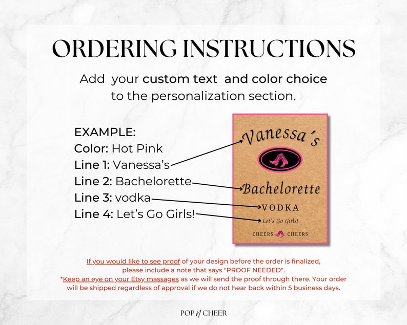 Custom Vodka Label, Birthday Vodka Label, Vodka Shot Label ...