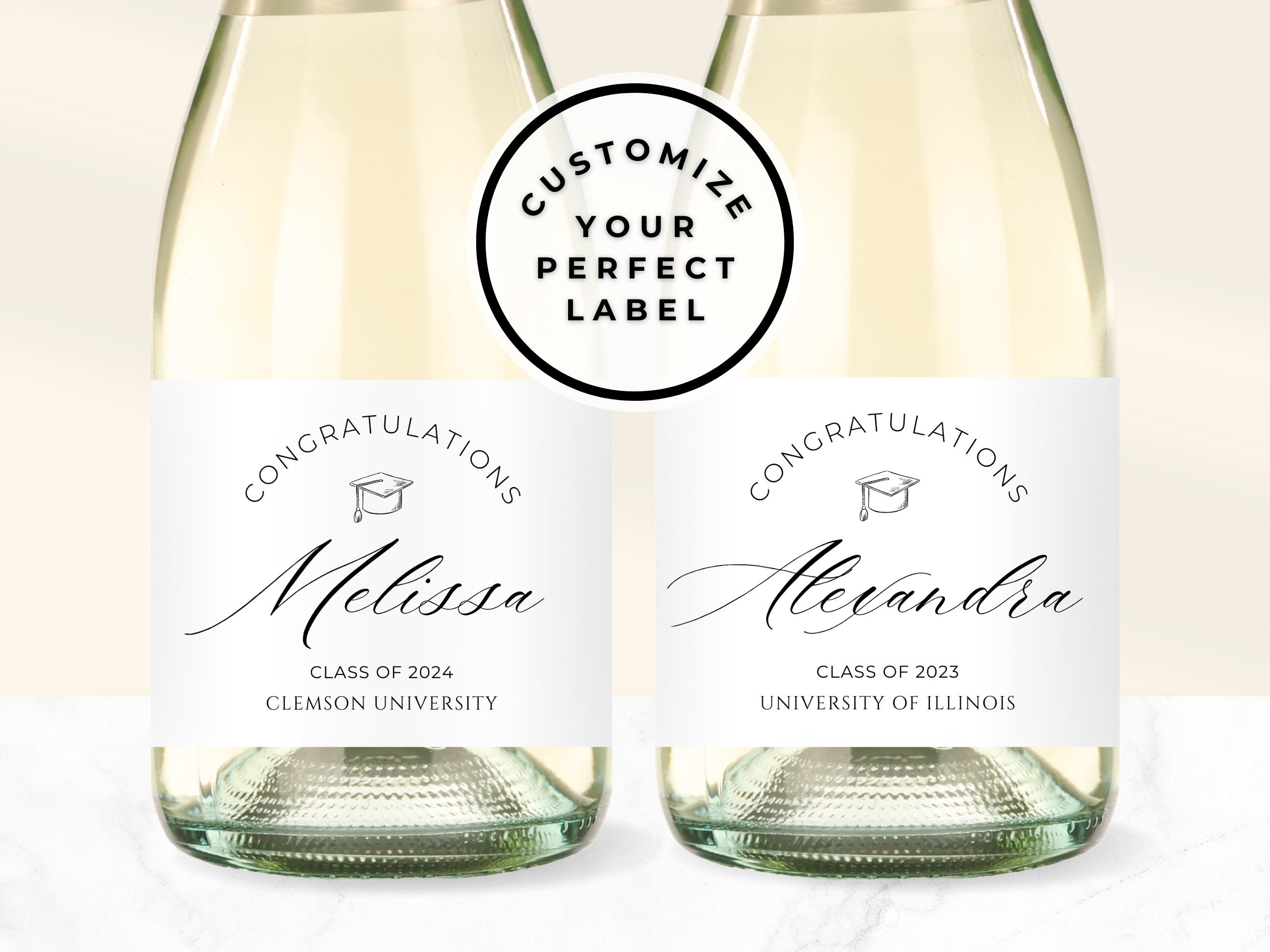 Custom Graduation Champagne Label, Custom Champagne Label, Champagne ...