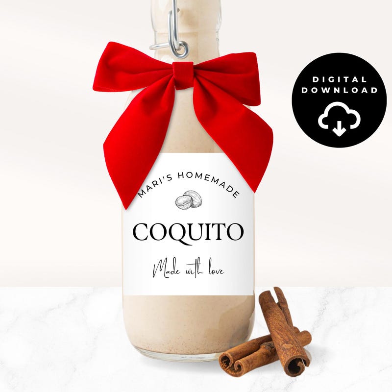 Coquito Labels - Etsy