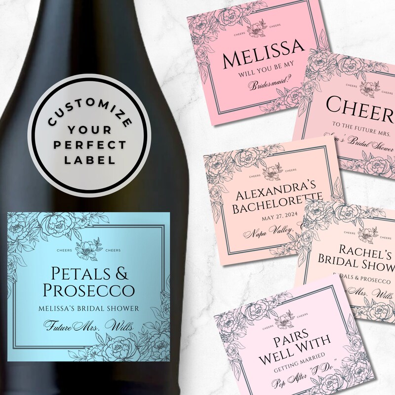 Bridal Shower Label - Etsy