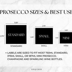Custom Floral Prosecco Label, Prosecco Bottle Labels, Petals and ...