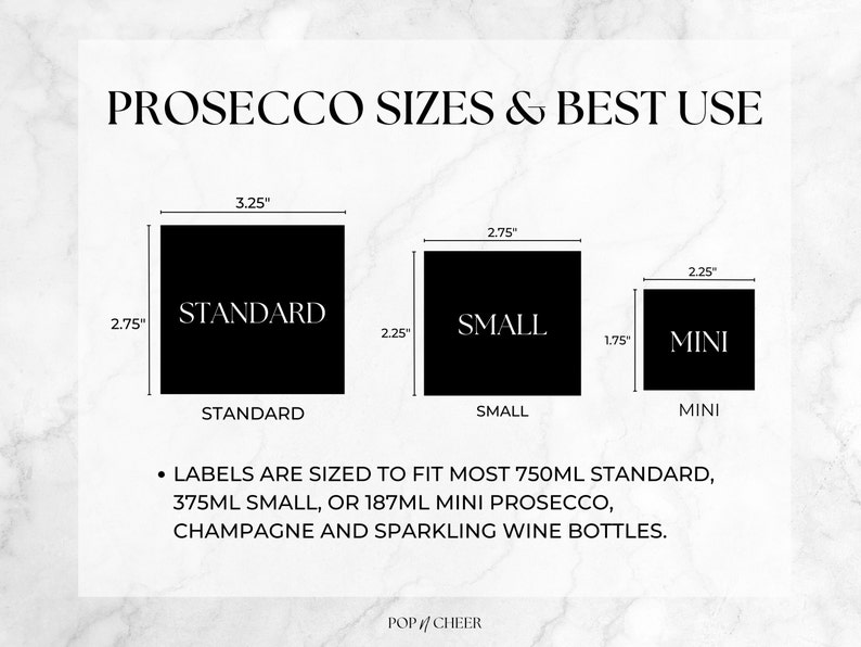 Custom Floral Prosecco Label, Prosecco Bottle Labels, Petals and ...
