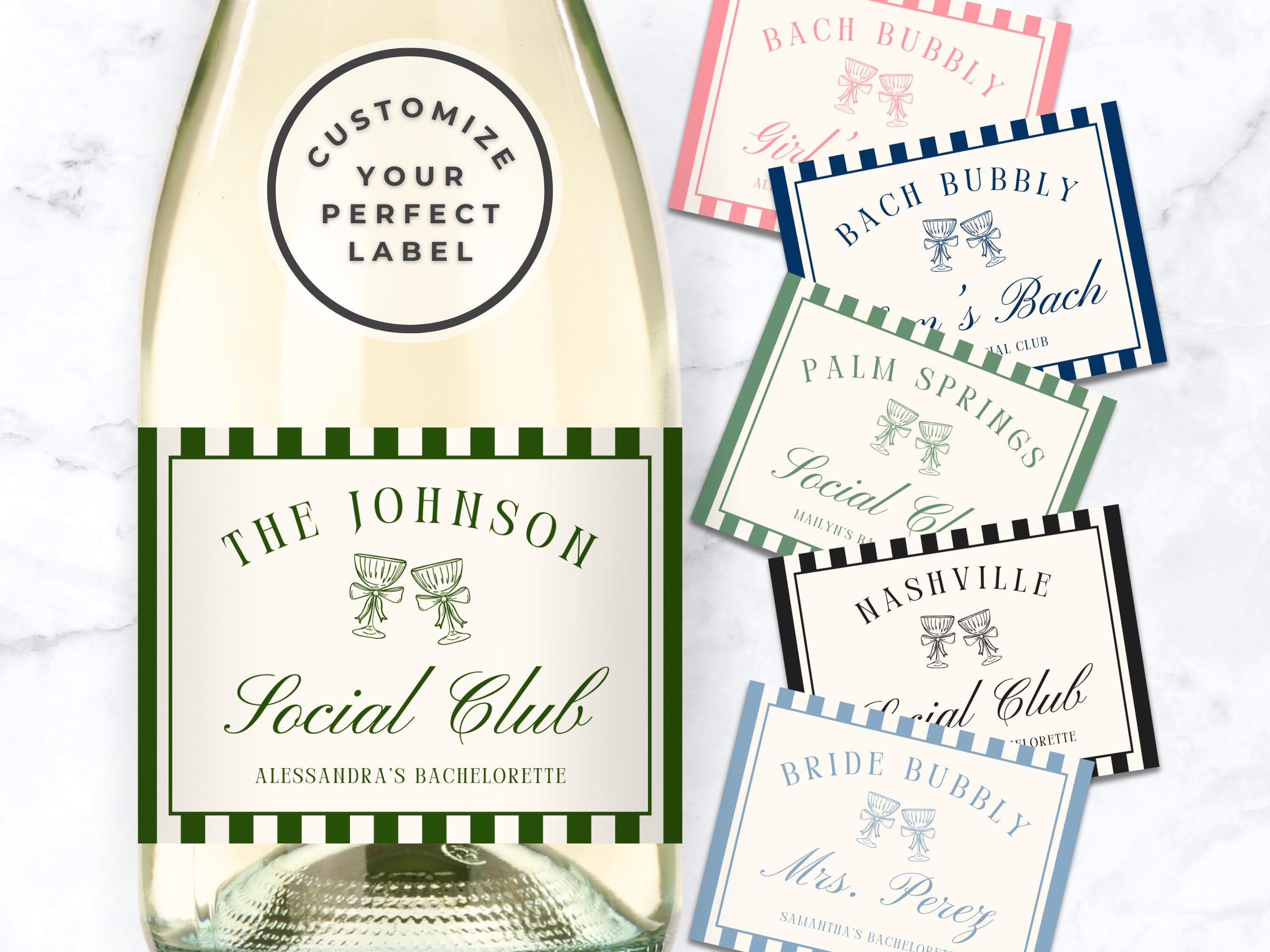 Custom Champagne Label, Bachelorette Party Champagne Label ...