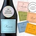 Custom Champagne Label, Champagne Bottle Labels, Mini Champagne Bottle ...
