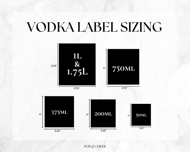 Custom Vodka Label, Birthday Vodka Label, Vodka Shot Label ...