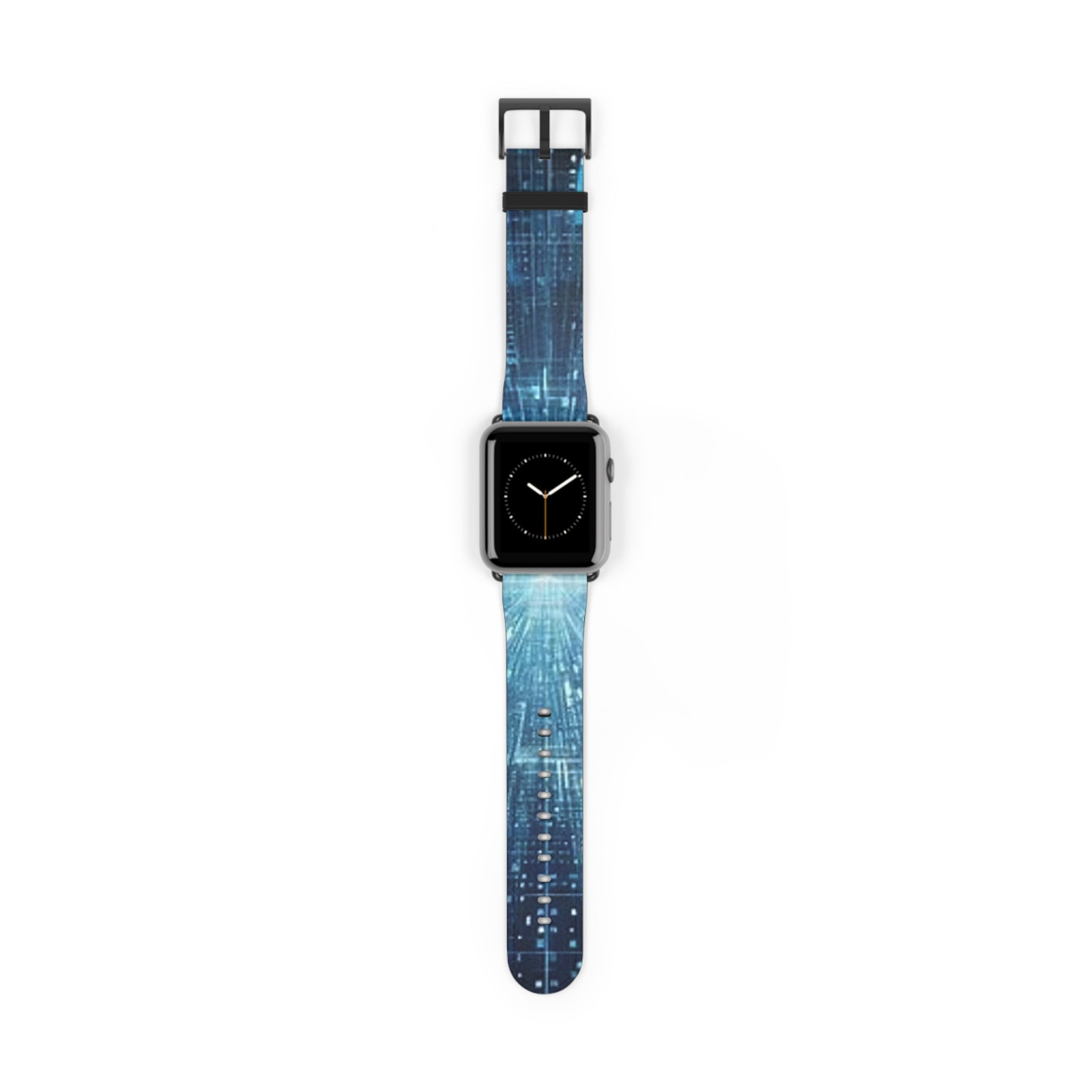 Blue Matrix Watch Band - Etsy