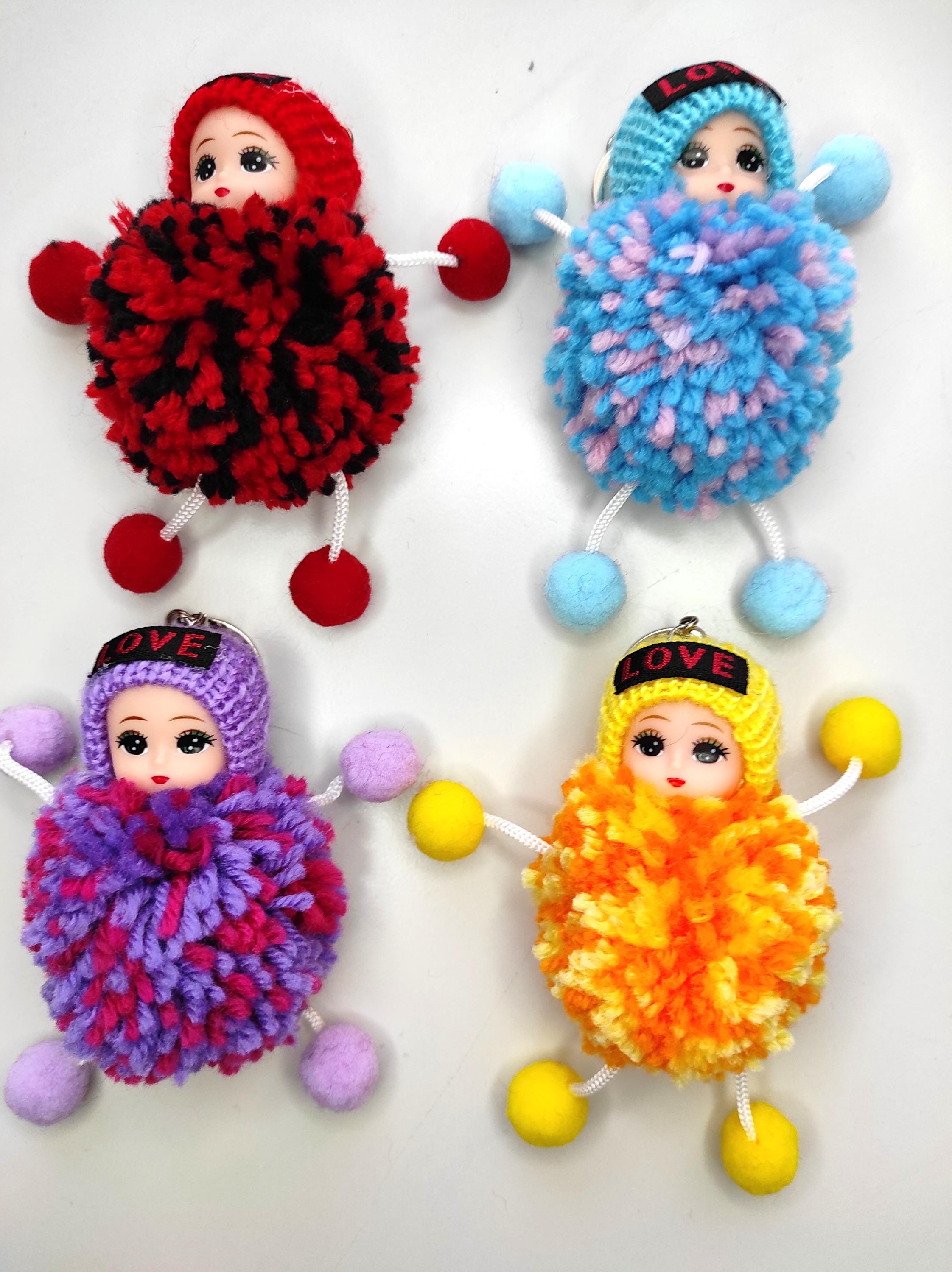 Fluffy Doll - Keychain. Handmade - Etsy