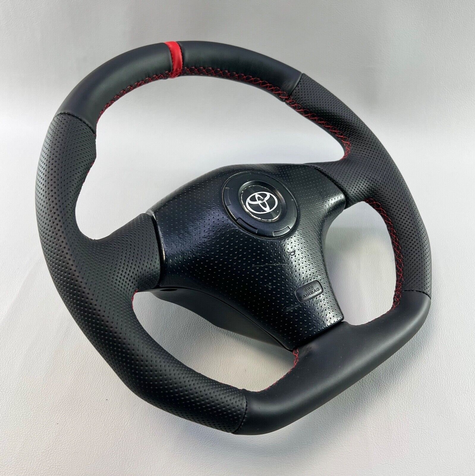 TOYOTA MR2 Spyder Celica Steering Wheel Custom Flat Bottom Nappa ...