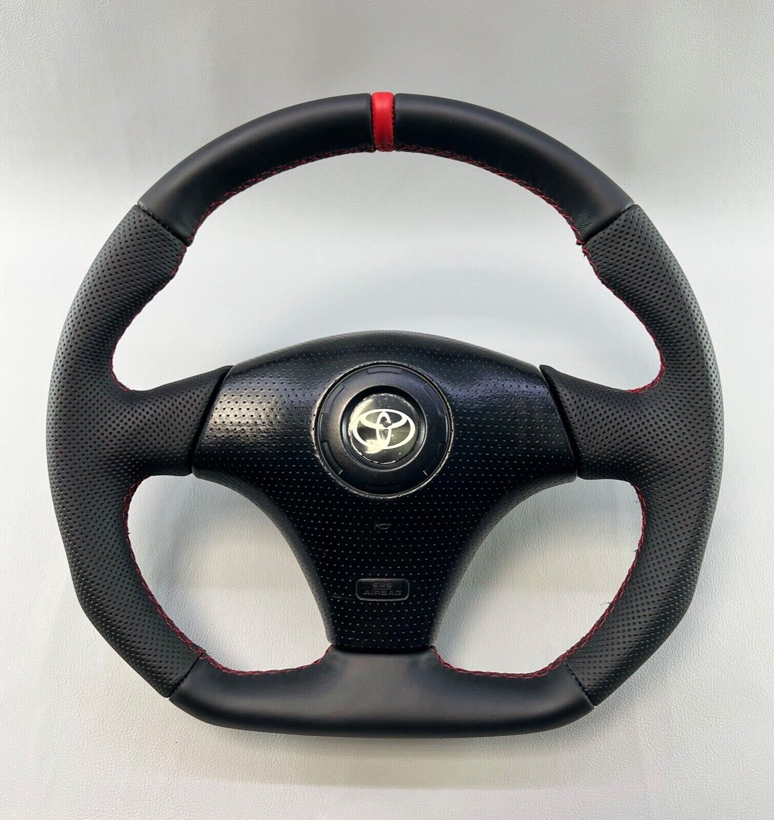 TOYOTA MR2 Spyder Celica Steering Wheel Custom Flat Bottom Nappa ...