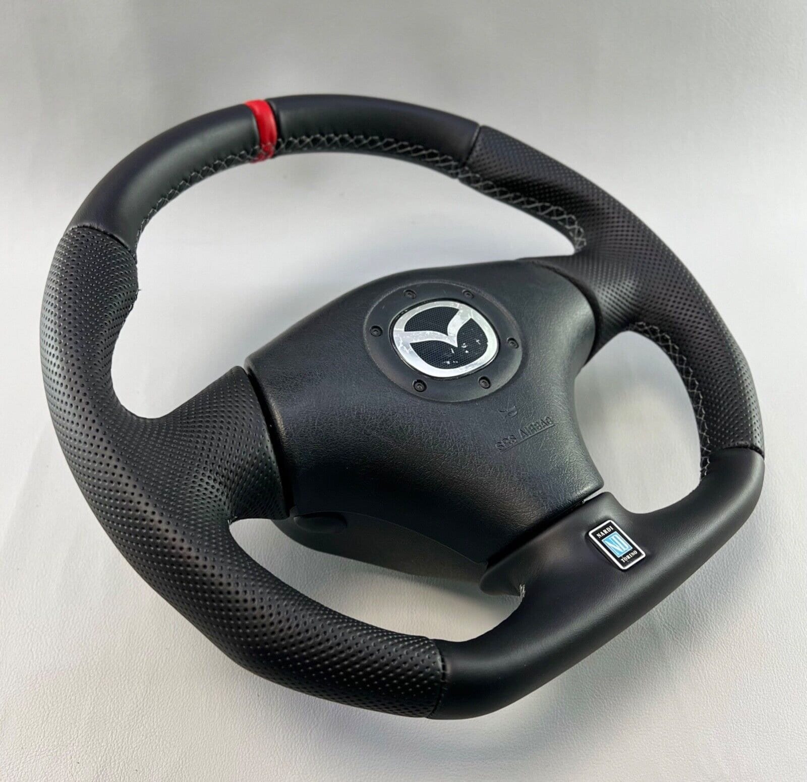 Mazda RX7 Mx5 Custom Steering Wheel MAZDASPEED MIATA CUSTOM Made Nappa ...