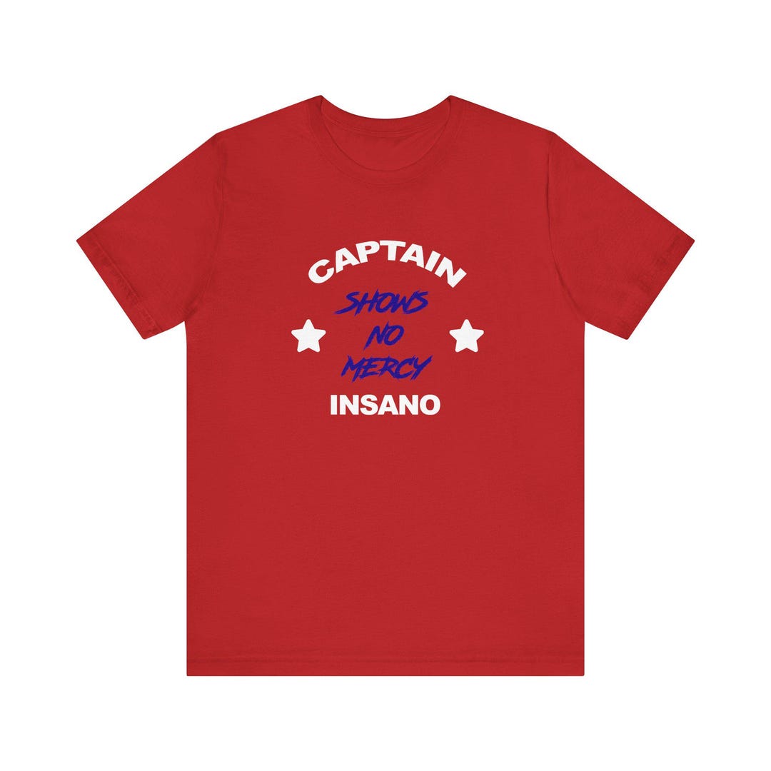 The Waterboy Fan Gift: Captain Insano Shows No Mercy Short Sleeve Tee ...