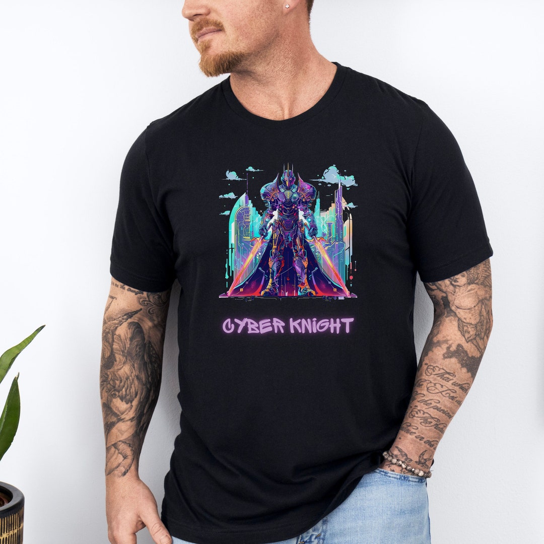 Cyber Knight Shirt, Knight Shirt, Knight Fan, Cyberpunk Shirt, Hacker ...