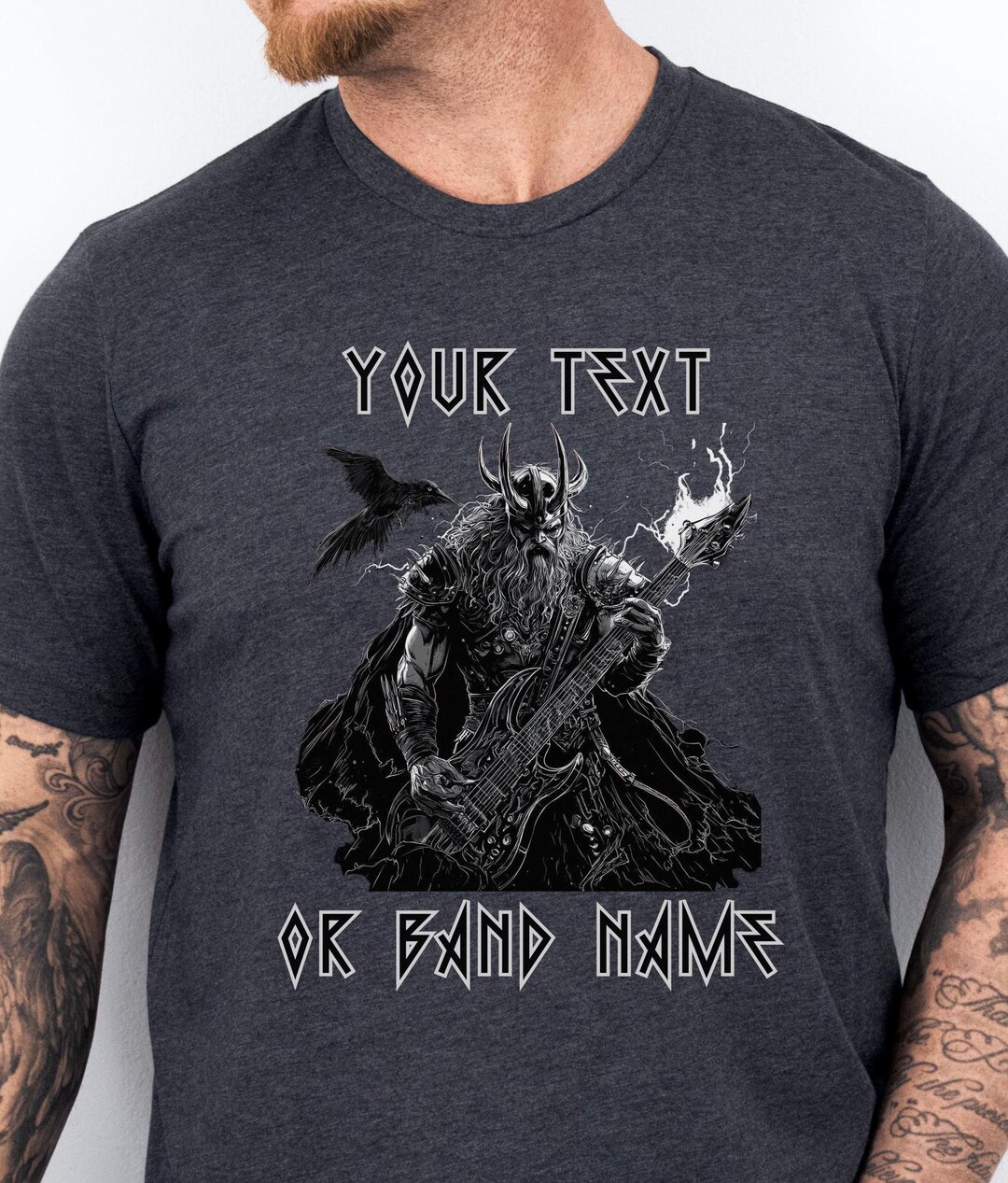 Custom Heavy Metal Tee, Metal God, Metal T-shirt. Hard Rock, Band Tee ...