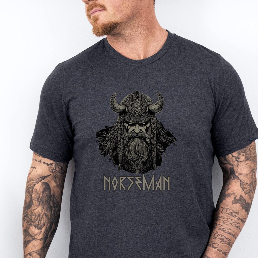 Viking T-shirt, Norseman Tee, Scandinavian Shirt, Unisex Graphic Tee ...