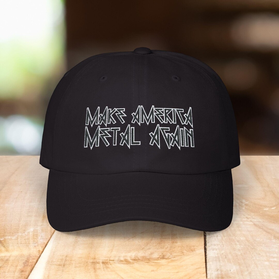 Make America Metal Again, Metal Rock Dad Cap, Heavy Metal Baseball Hat ...