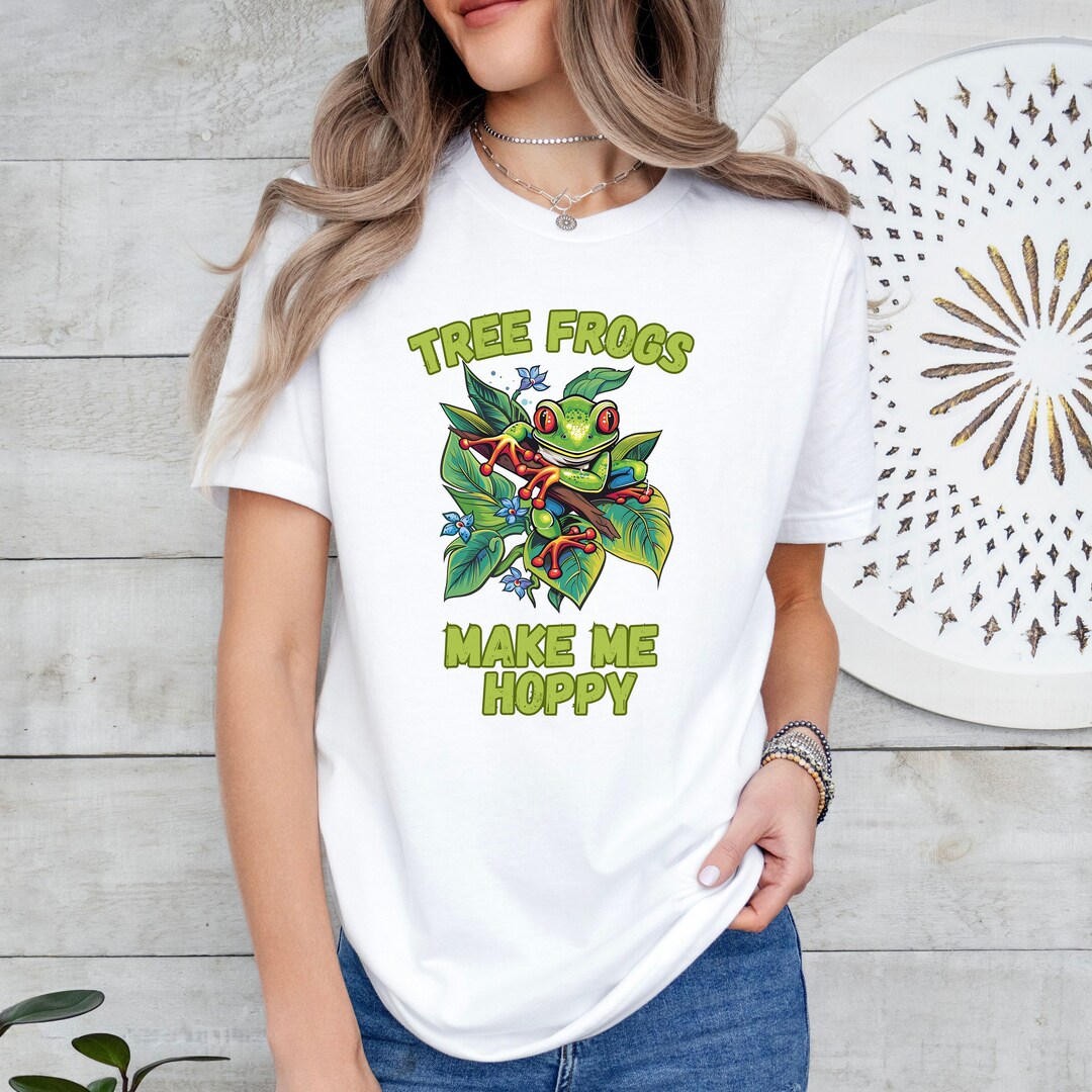 Tree Frog Shirt, Frog Lover, Amphibian Shirt, Funny Frog Shirt, Cute ...
