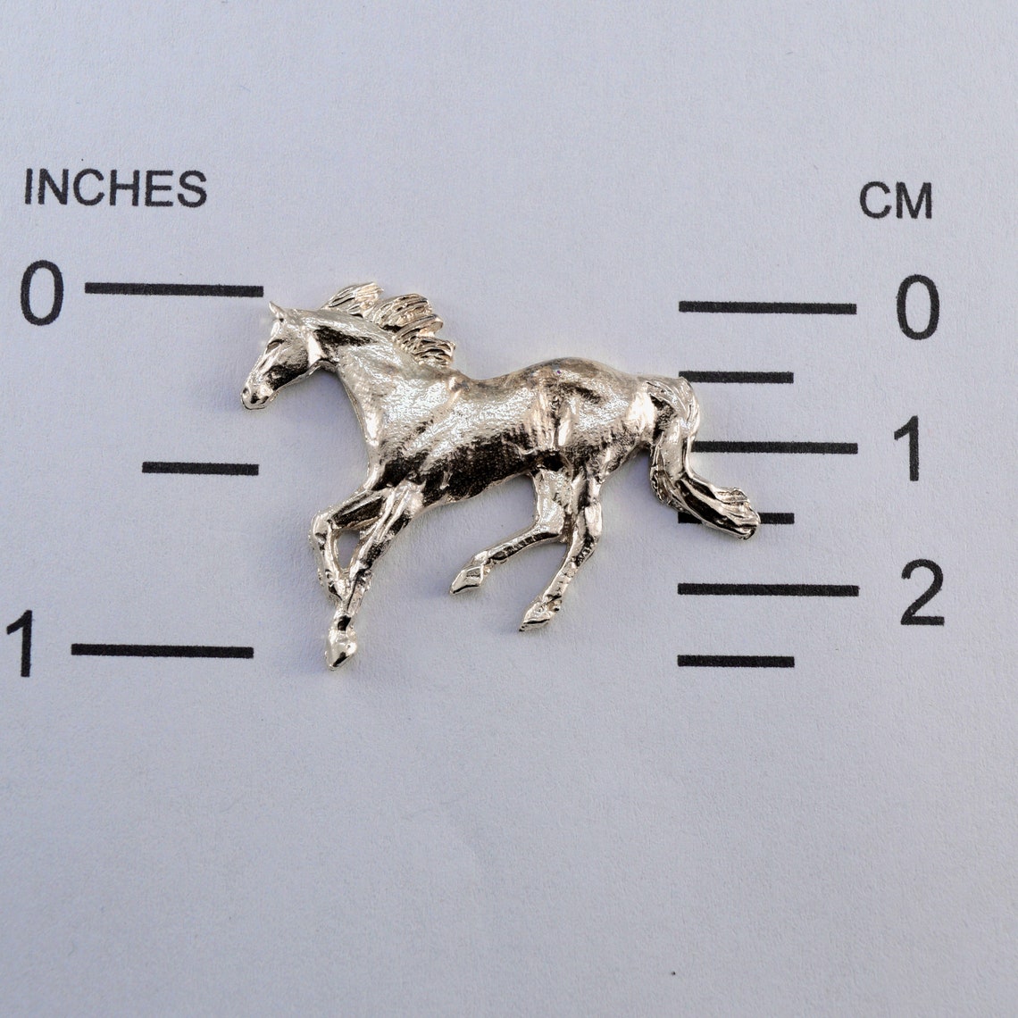 Running Horse Casting in Solid Silver - Etsy