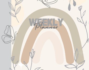 Retro Weekly Planner Digital Planner PNG - Etsy