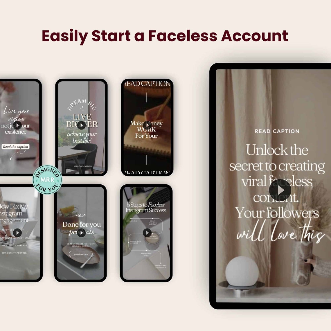 200 Faceless Reels Video Bundle, Digital Marketing, Master Resell ...