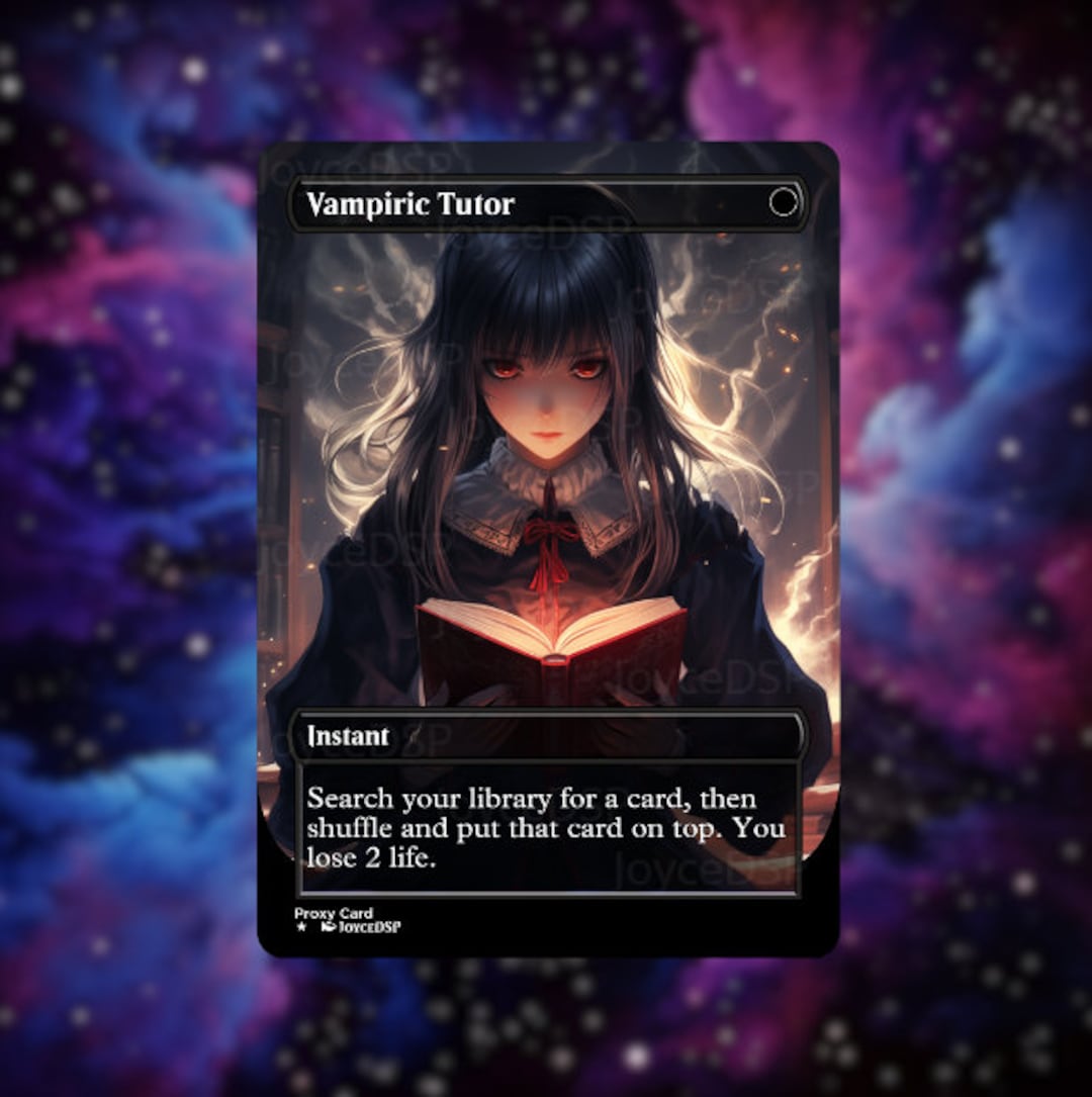 Vampiric Tutor Magic Proxy - Etsy