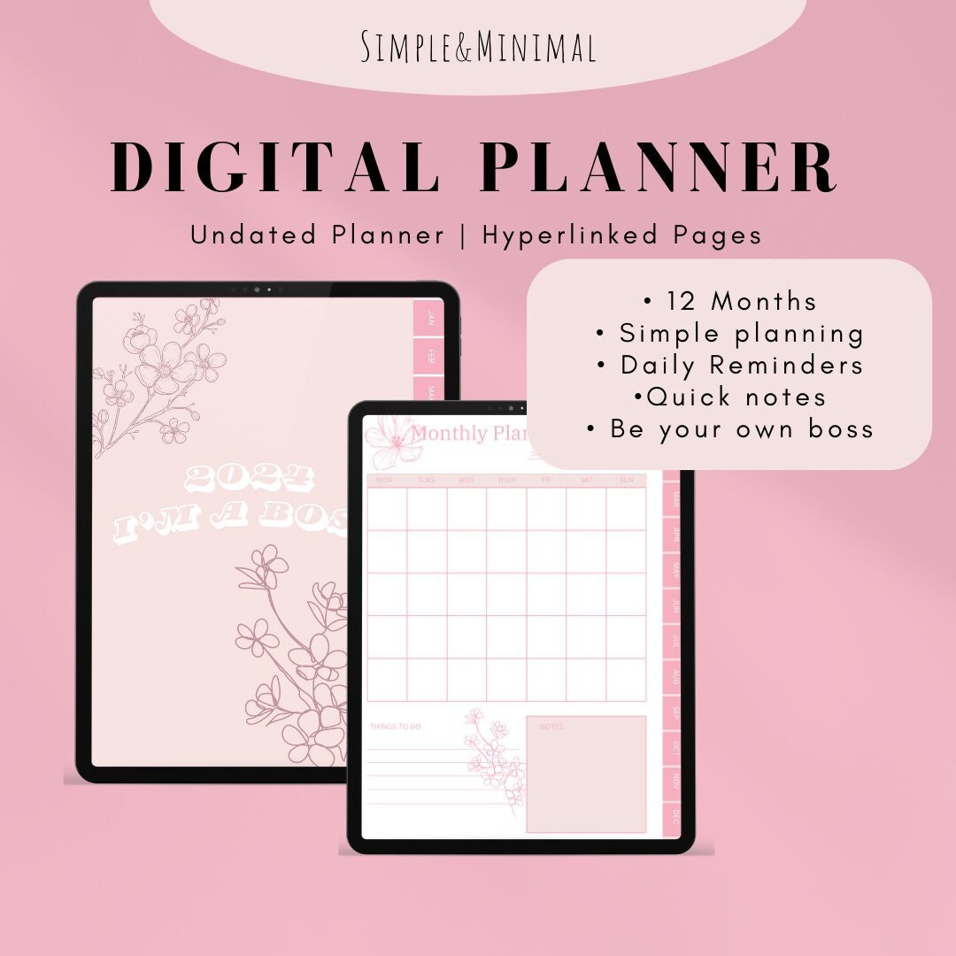 Simple & Easy Digital Planner - Etsy