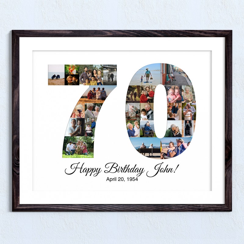 70th Photo Collage - Etsy
