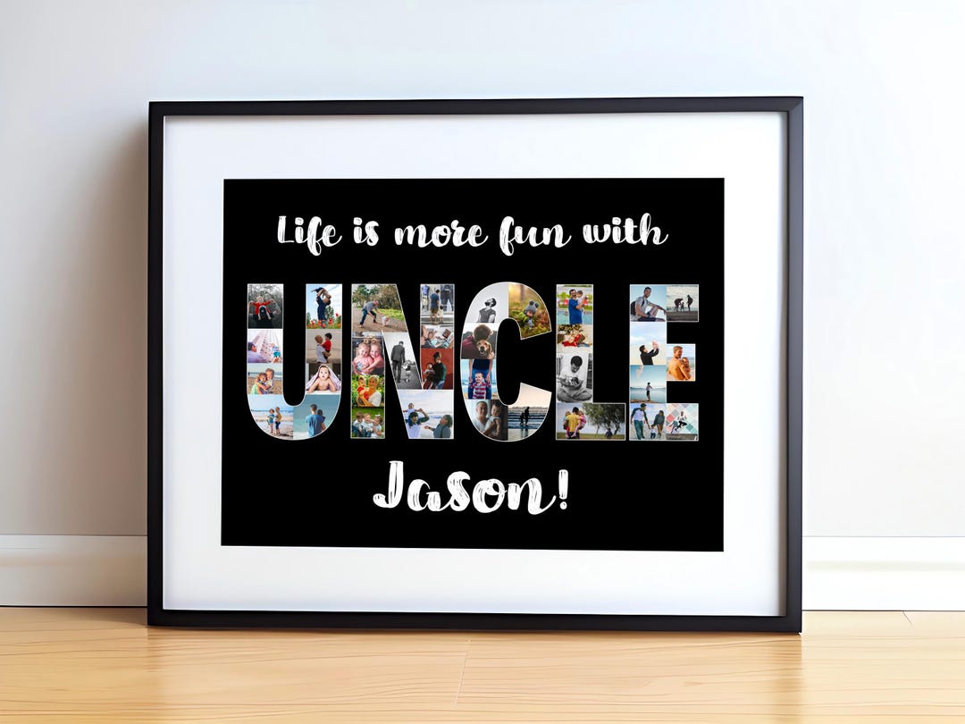 Custom Uncle Collage | Personalized Photo Collage | Gifts for Uncle ...